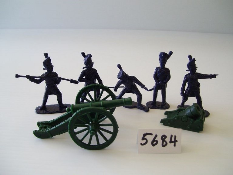 Napoleonic Wars - French Artillery - French 6 Pounder and Land Mortar